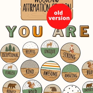 Woodland Classroom Affirmation Station - Etsy