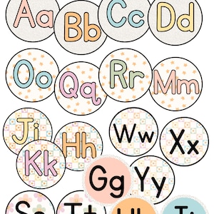 Groovy Pastel Word Wall [editable] - Etsy