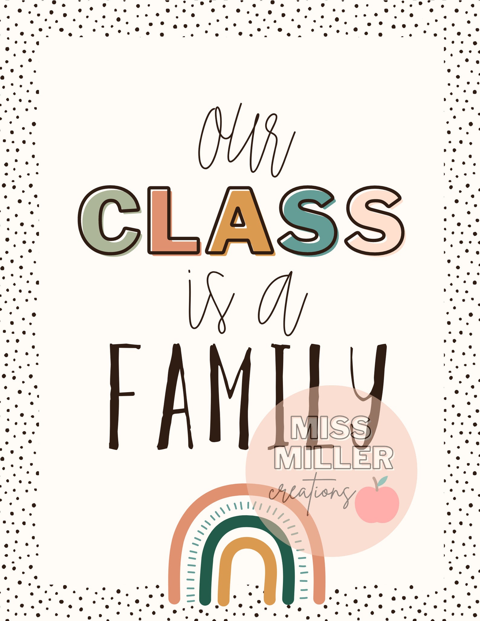 Boho Tropics Class Rules Posters - Etsy