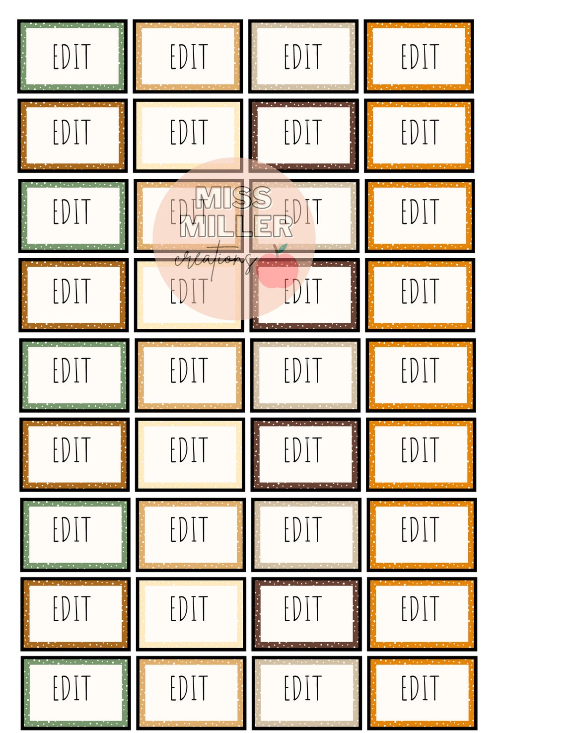 Woodland Teacher Toolbox Labels editable - Etsy