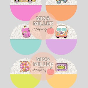 Disco Era Classroom Labels [editable] - Etsy