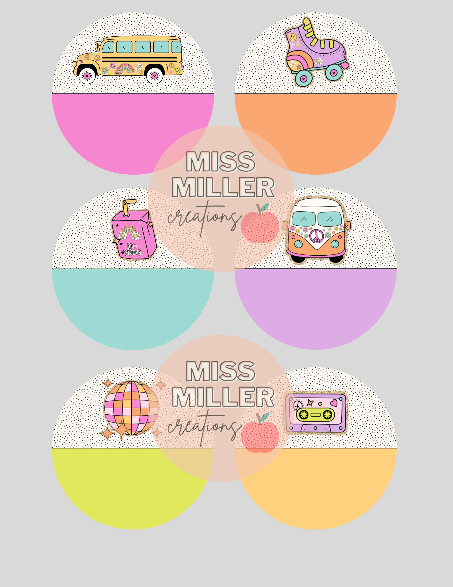 Disco Era Classroom Labels [editable] - Etsy