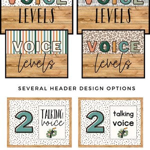 Boho Tropics Voice Level Classroom Posters - Etsy