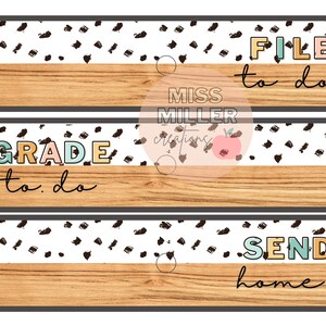 Modern Boho Rainbow 10-drawer Cart Labels [editable] - Etsy