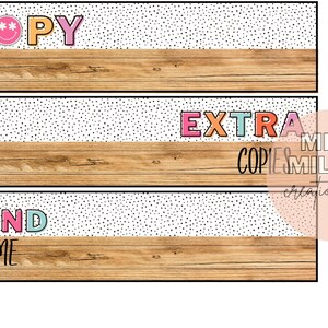 Groovy Glitter 10-drawer Cart Labels - Etsy