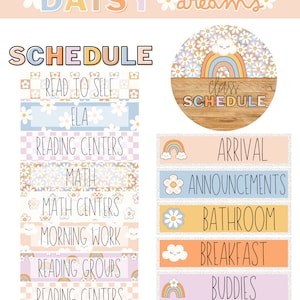 Daisy Dreams Classroom Schedule [editable] - Etsy