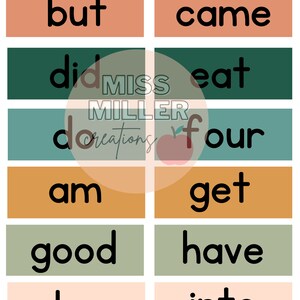 Boho Tropics Word Wall [editable] - Etsy