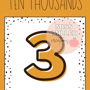 Modern Boho Rainbow Place Value Classroom Posters - Etsy