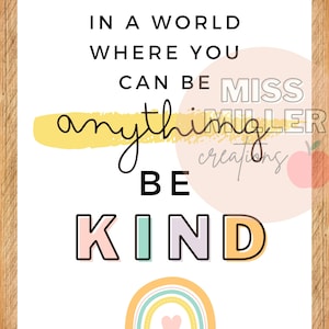 Pastel Boho Rainbow Classroom Quote Posters - Etsy