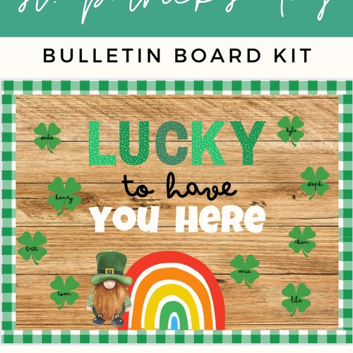 Printable St. Patrick's Day Bulletin Board Set for - Etsy