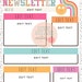 Groovy Glitter Newsletter editable - Etsy