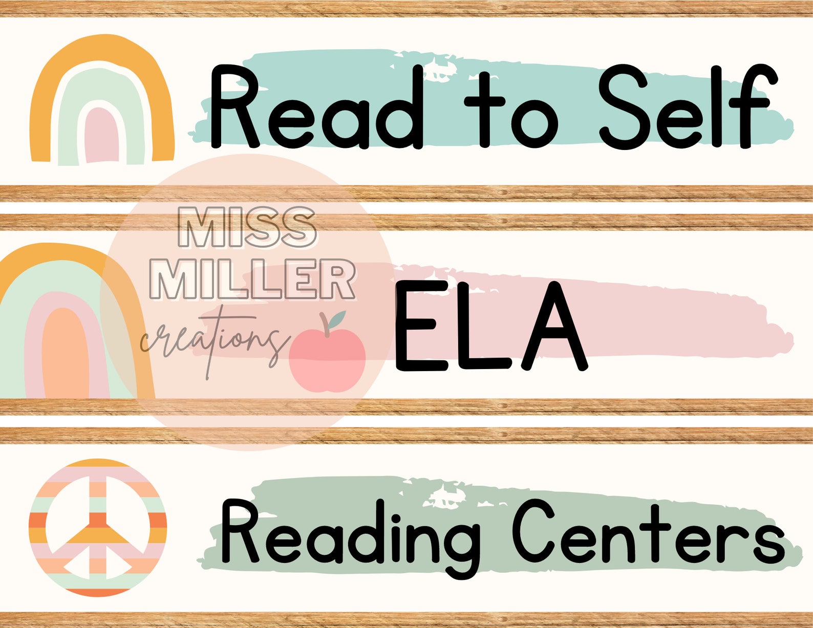 Groovy Boho Classroom Schedule editable - Etsy UK