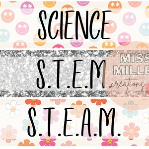 Groovy Glitter Classroom Schedule [editable] - Etsy