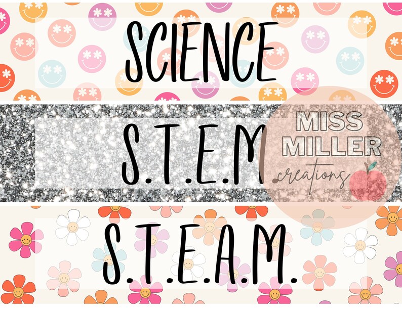 Groovy Glitter Classroom Schedule editable - Etsy