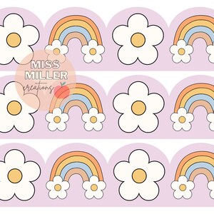 Daisy Dreams Bulletin Board Borders - Etsy