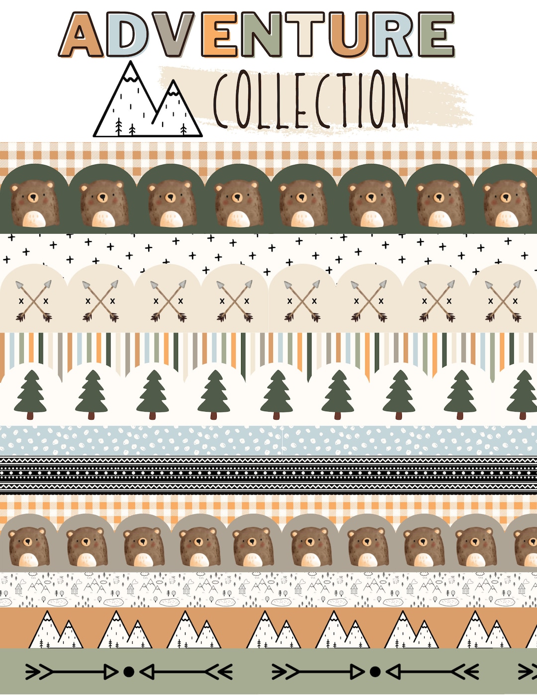 Adventure Bulletin Board Borders - Etsy