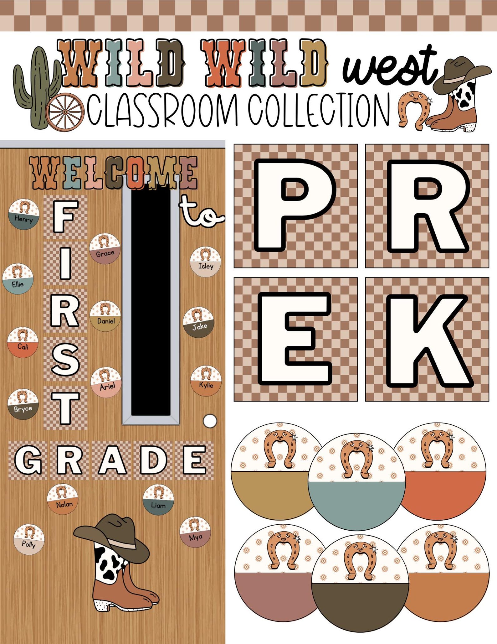 Wild Wild West Complete Classroom Collection [editable] - Etsy