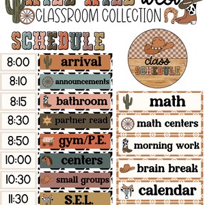 Wild Wild West Complete Classroom Collection [editable] - Etsy