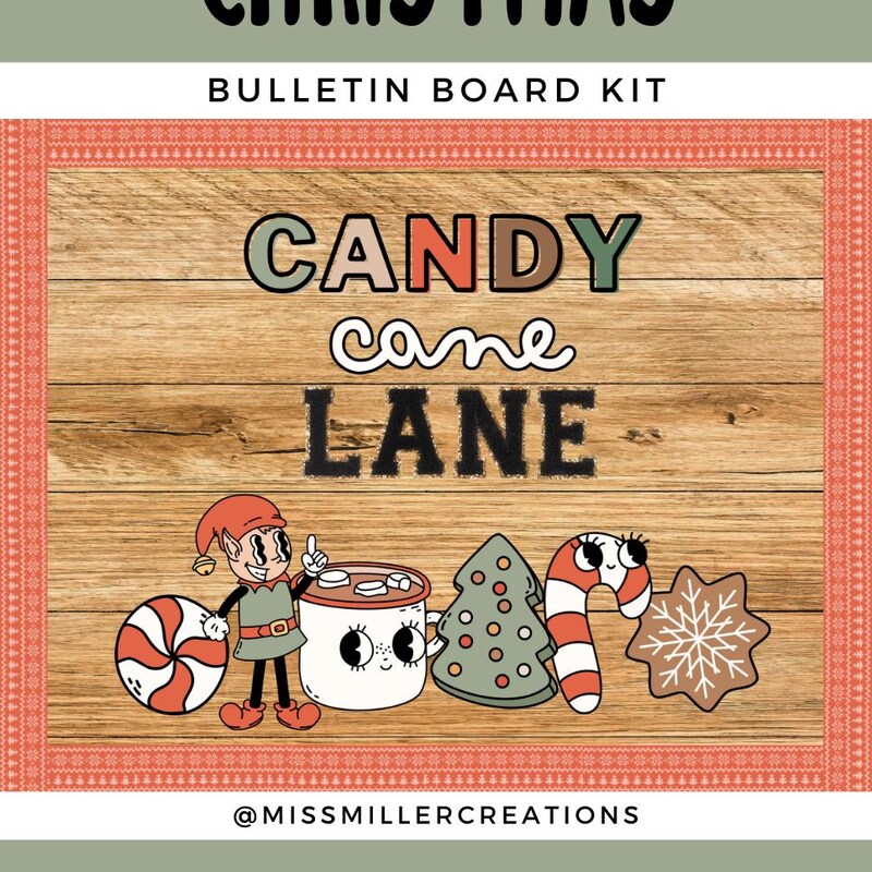 Candy Cane Bulletin Boards - Etsy