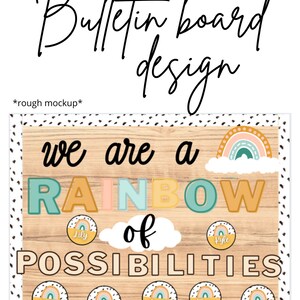Modern Boho Rainbow Classroom Decor [editable] - Etsy