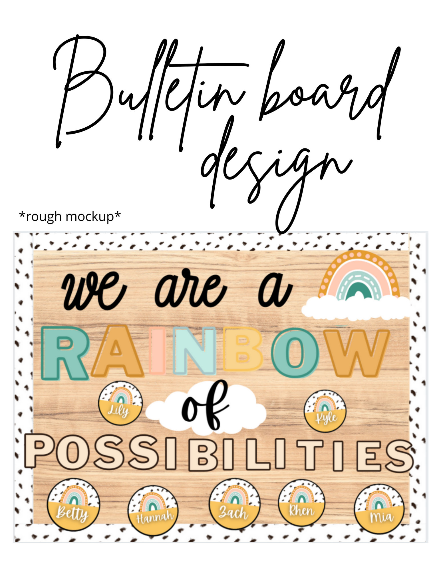 Modern Boho Rainbow Classroom Decor editable - Etsy UK