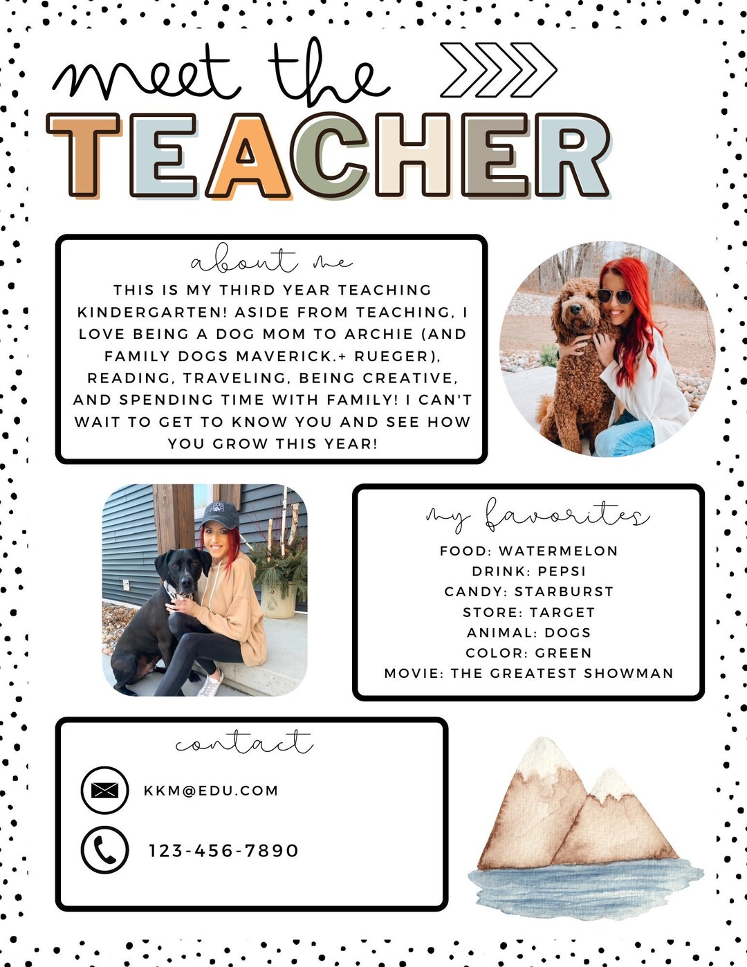 Adventure Meet the Teacher Template - Etsy
