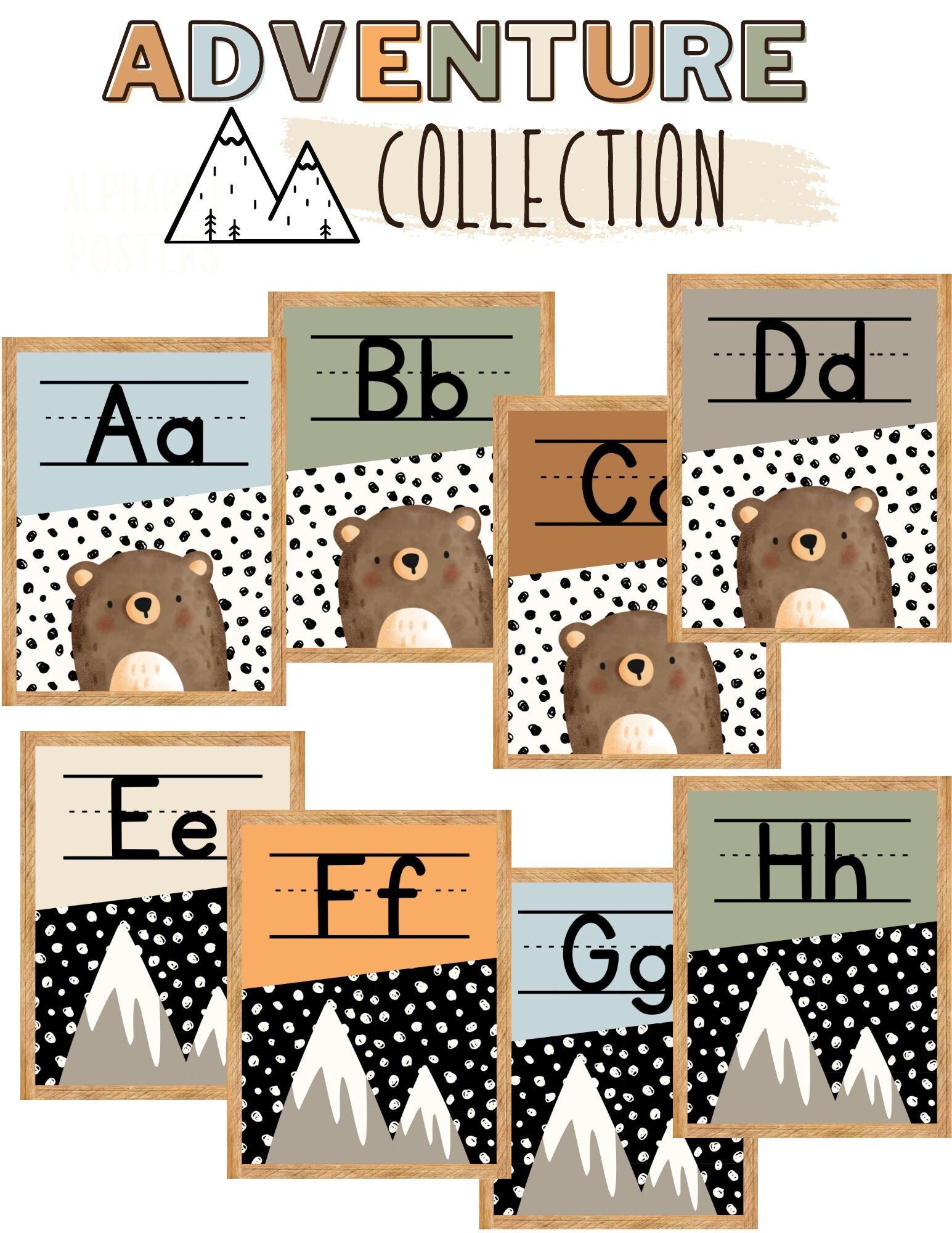 Adventure Classroom Alphabet Posters - Etsy