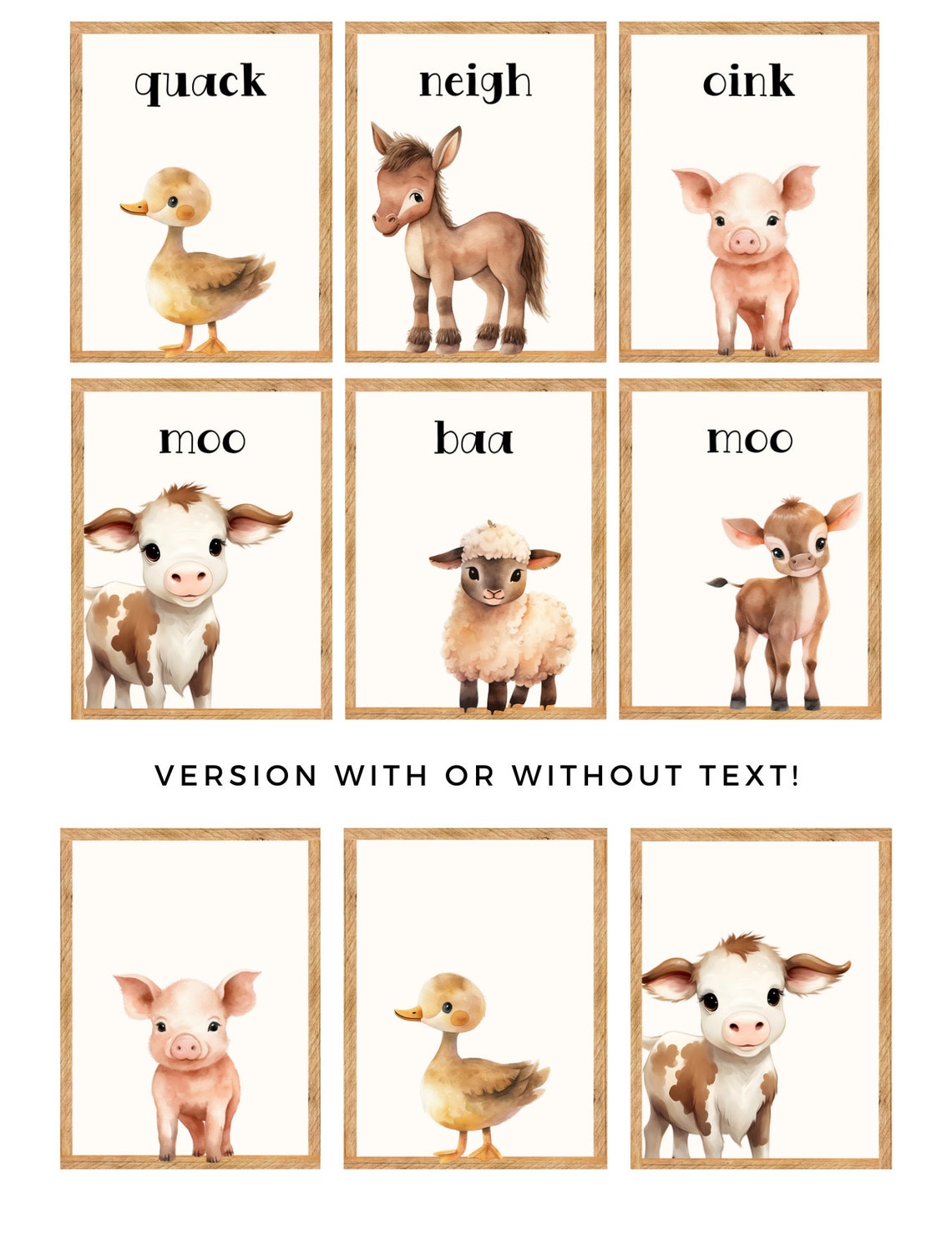 Farm Friends Classroom Quote Posters - Etsy