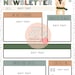 Winter Newsletter Template editable - Etsy
