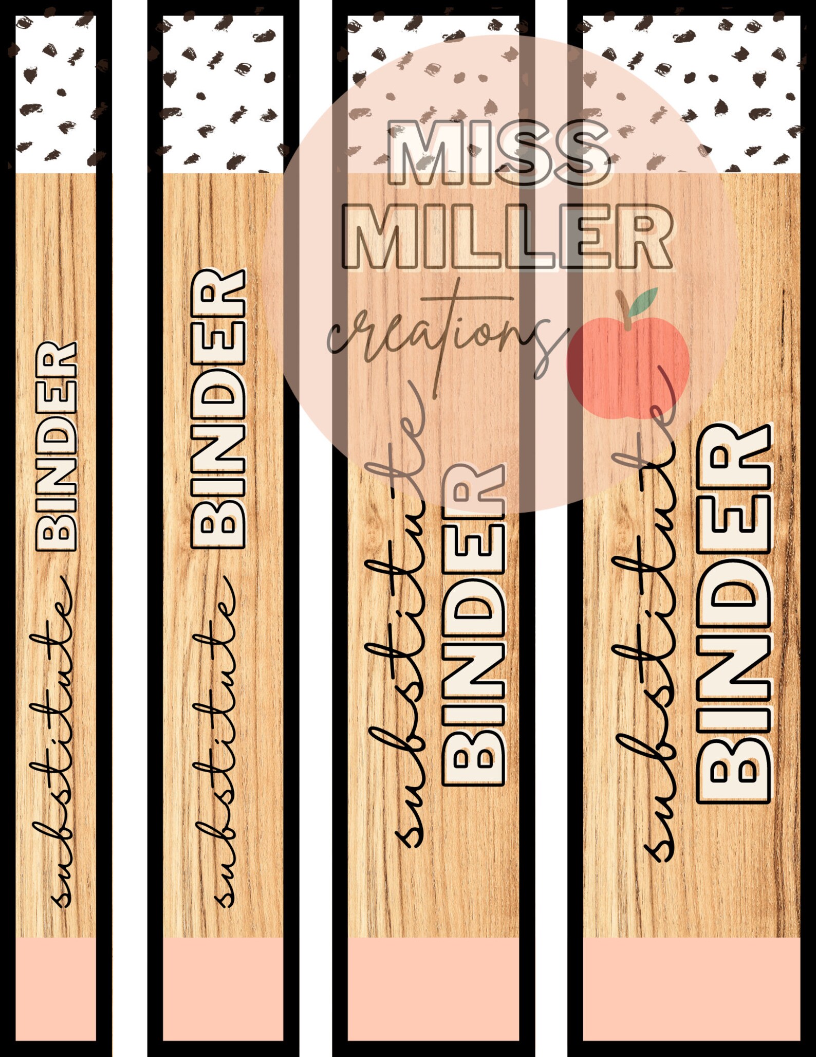 Modern Boho Rainbow Binder Covers editable | Etsy