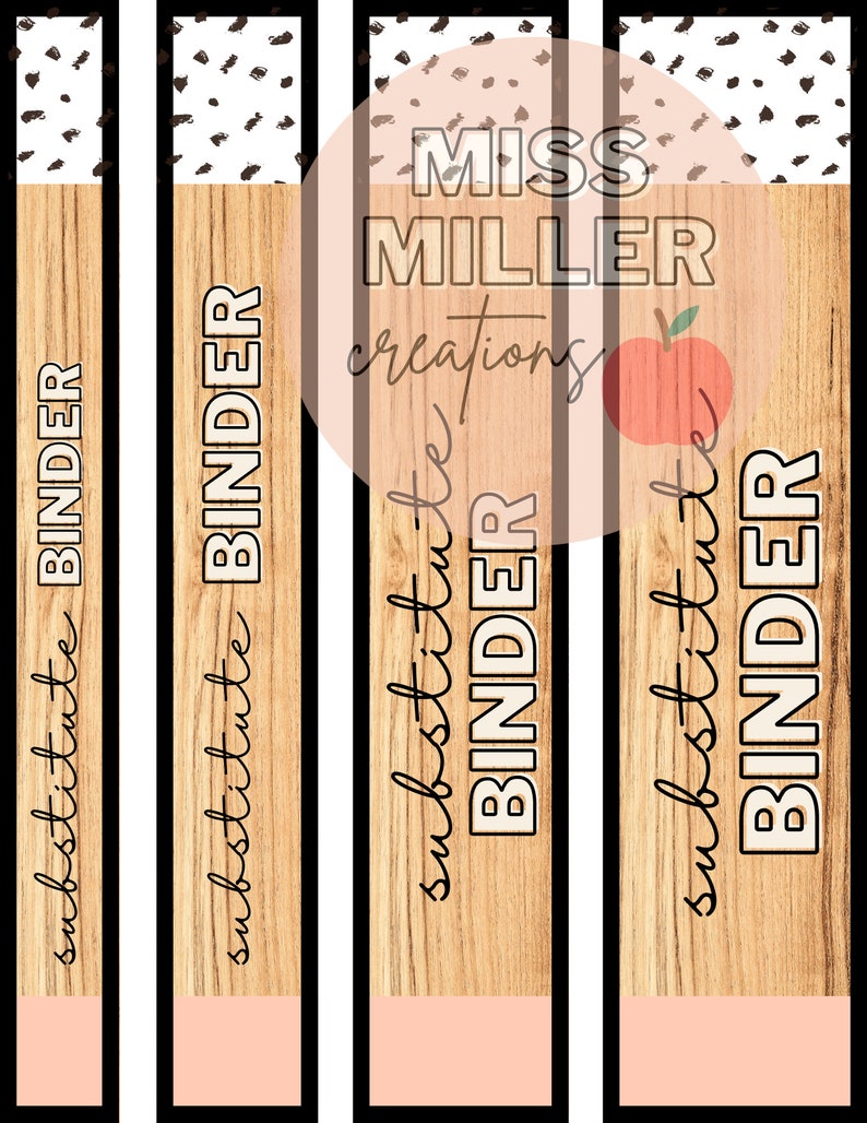 Modern Boho Rainbow Binder Covers editable | Etsy