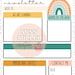 Modern Boho Rainbow Newsletter editable - Etsy