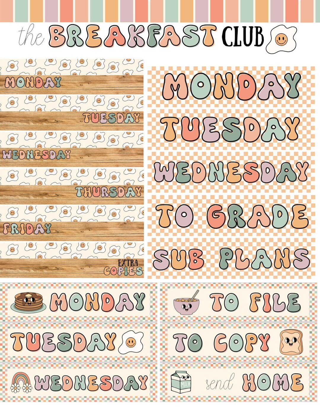 The Breakfast Club 10-drawer Cart Labels - Etsy
