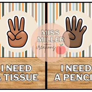 Adventure Hand Signals Classroom Posters [editable] - Etsy