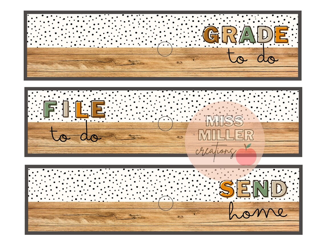 Woodland 10-drawer/trolley Cart Labels editable - Etsy