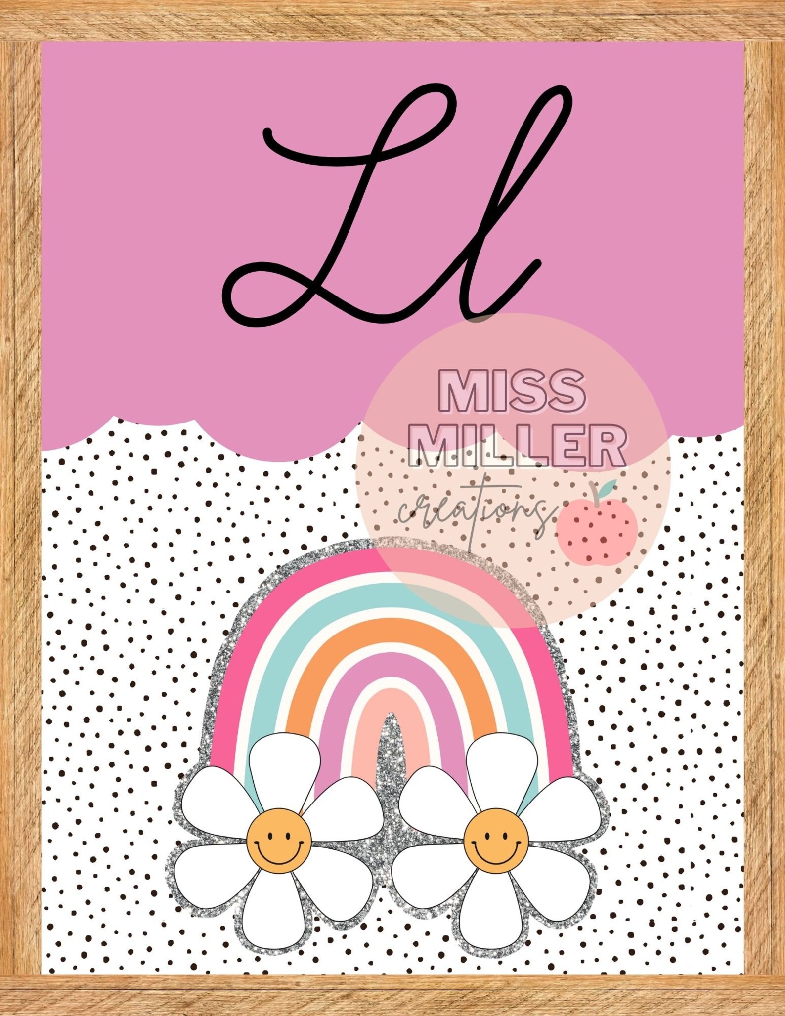 Groovy Glitter Classroom Alphabet - Etsy