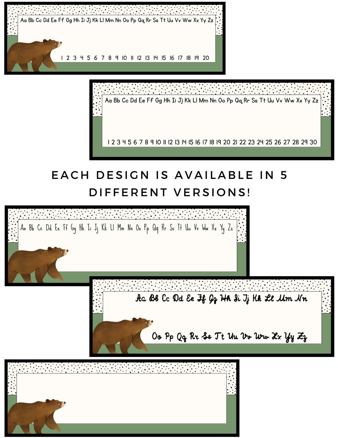 Woodland Desk Plates/name Tags editable - Etsy