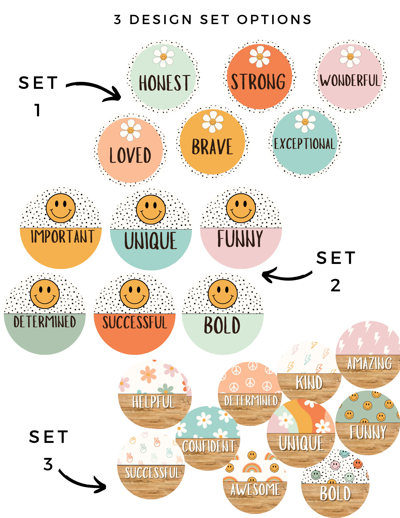 Groovy Boho Affirmation Station - Etsy