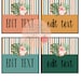 Boho Tropics Classroom Labels editable - Etsy