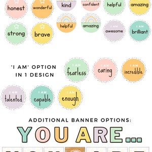 Pastel Boho Rainbow Affirmation Station - Etsy