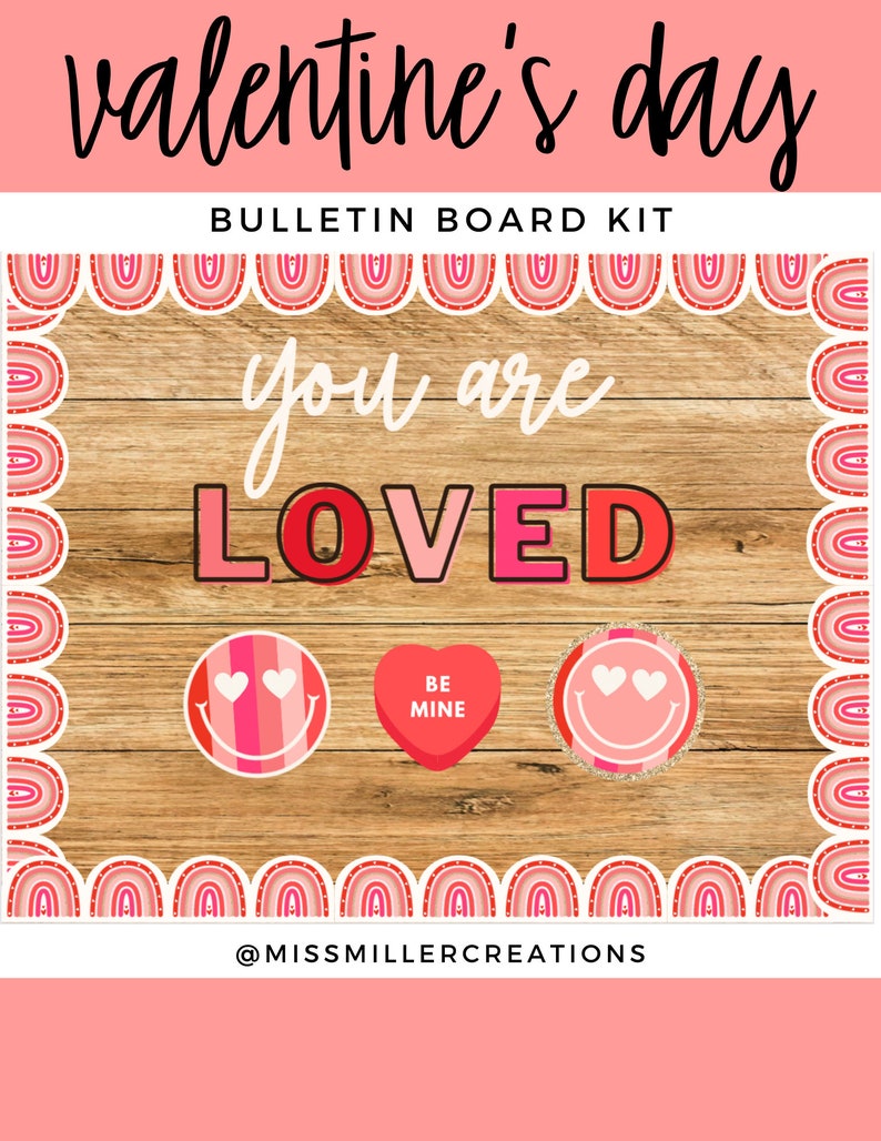 Modern Valentine's Day Classroom Decor Pack - Etsy