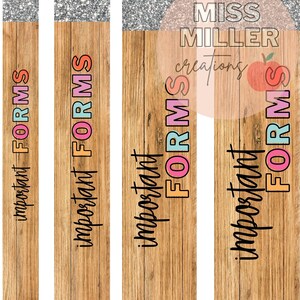 Groovy Glitter Binder Covers [editable] - Etsy