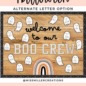 Boo Crew Bulletin Board Kit [halloween] [holiday] [classroom Decor] - Etsy