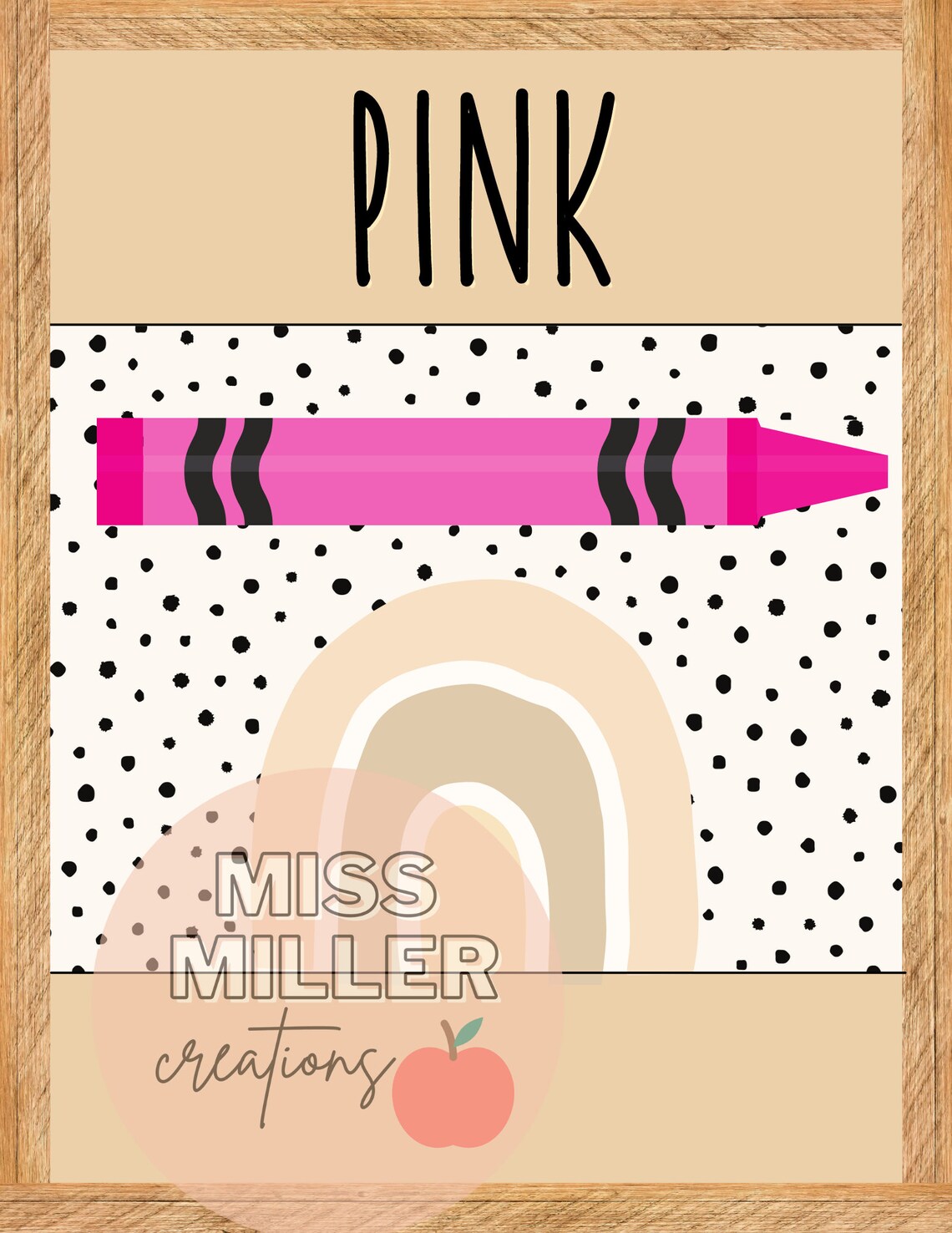 Neutral Boho Rainbow Classroom Color Posters - Etsy