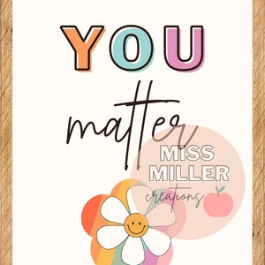 Retro Rainbow Classroom Quote Posters - Etsy