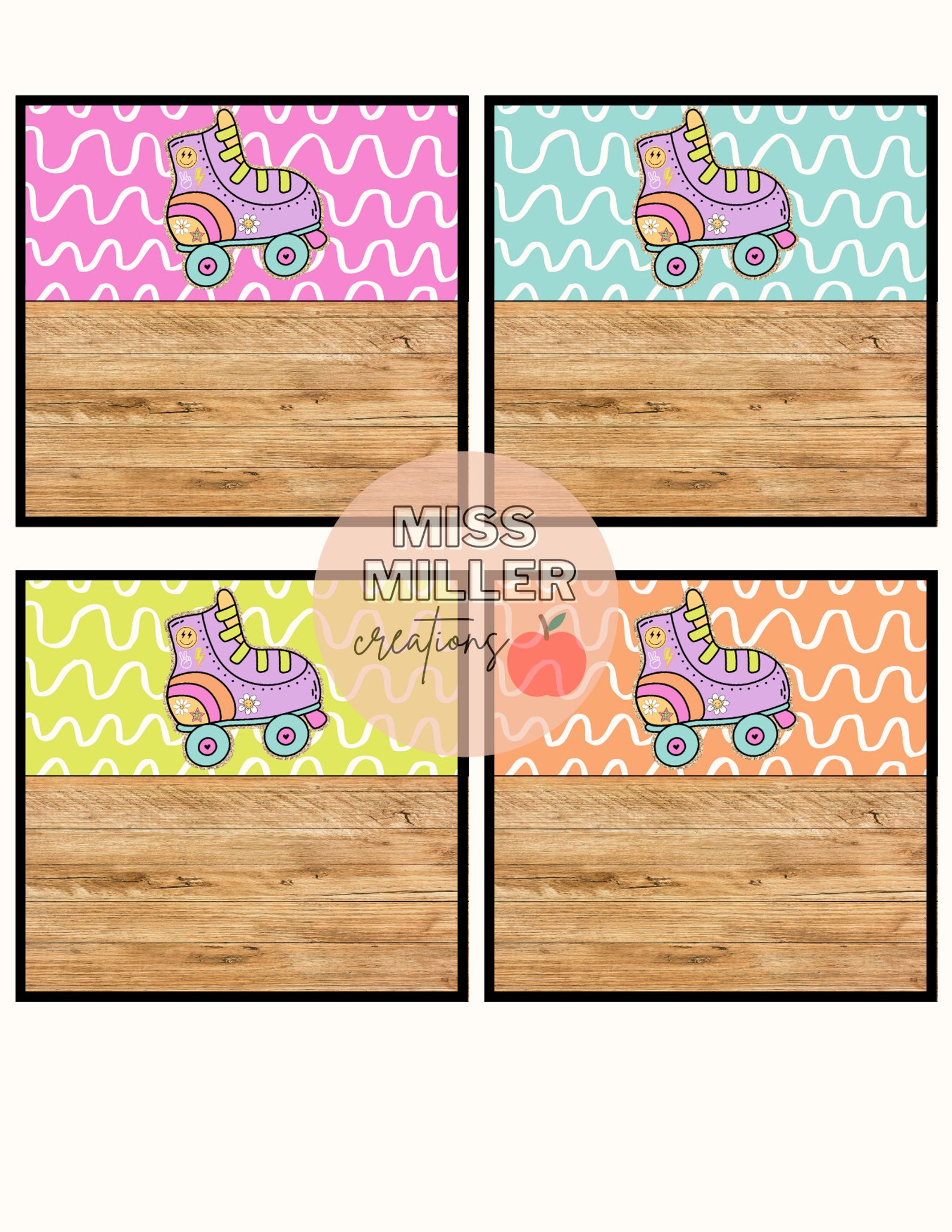 Disco Era Classroom Labels [editable] - Etsy