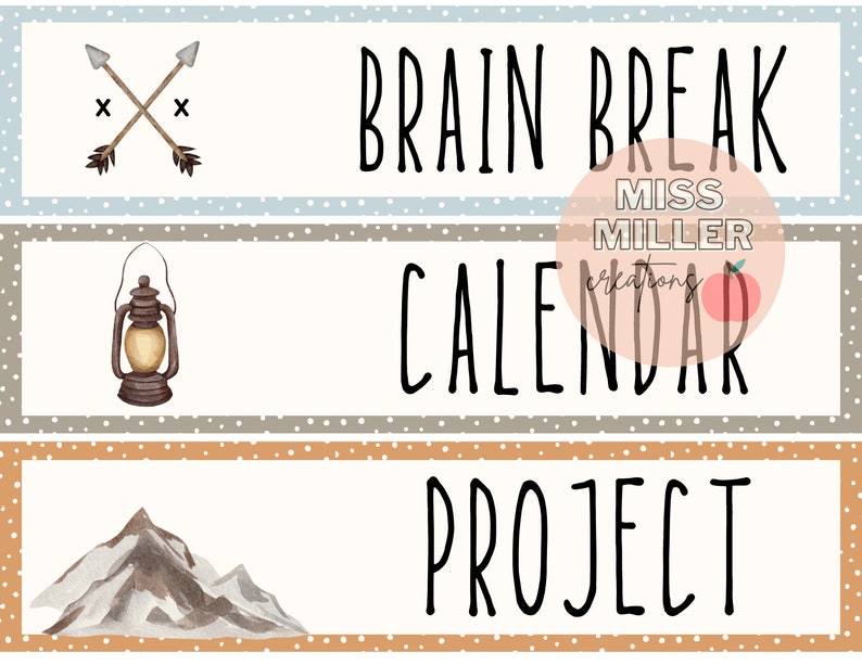 Adventure Classroom Schedule [editable] - Etsy