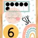 Modern Boho Rainbow Classroom Number Posters - Etsy