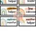 Modern Boho Rainbow Classroom Jobs Display editable - Etsy