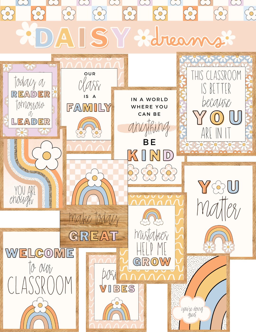 Daisy Dreams Classroom Posters - Etsy